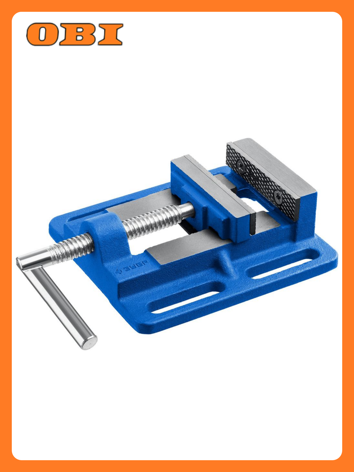 Тиски слесарные ЗУБР, чугунные, станочные, ширина губок 75 мм