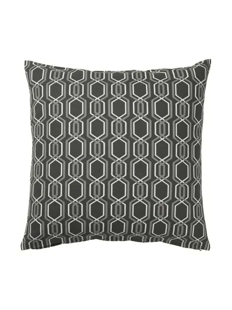 Чехол на подушку 50x50 см темно-серый/белый IKEA JATTEPOPPEL йэттепоппель