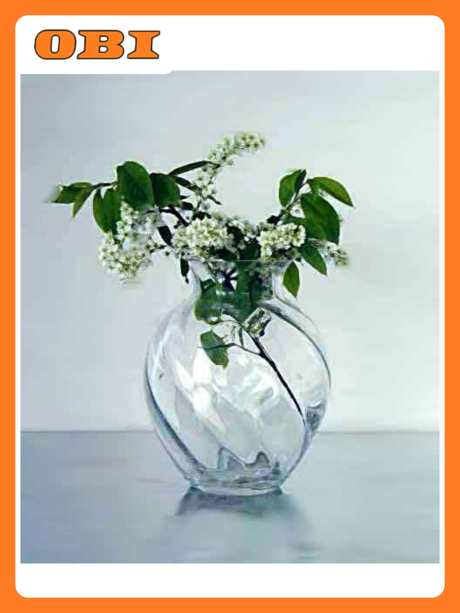 Ваза Evis Прованс-2136, настольная, рифленая, прозрачная, стекло, бесцветная