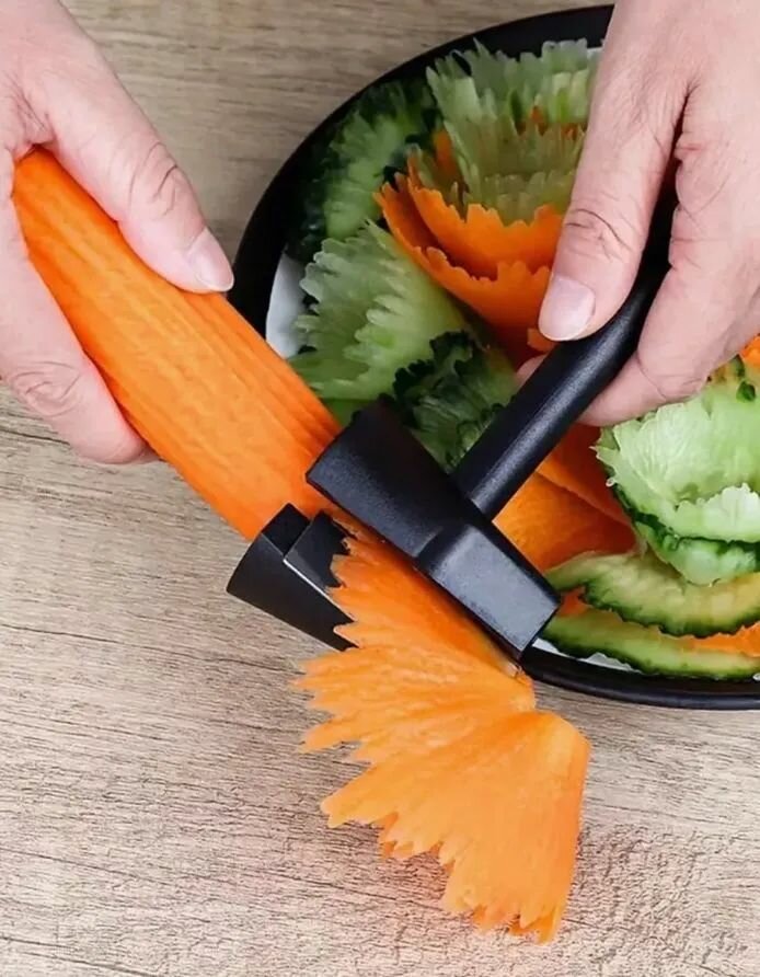 Спиральный нож для овощей и фруктов / нож для карвинга / овощной воронкорез