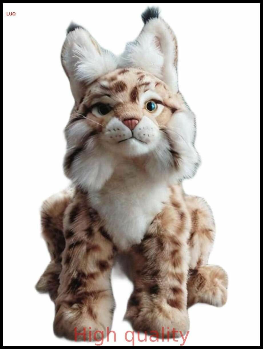 Самый популярный в 2025 годуРеалистичная мягкая плюшевая игрушка Рысь, Сервал