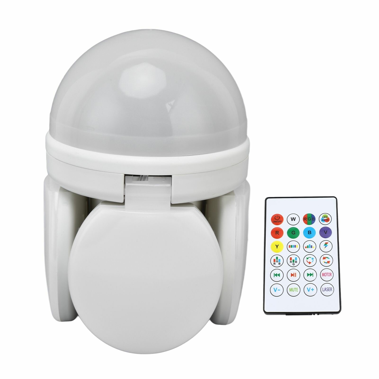 Лампа-динамик, RGB, 48 Вт, пульт ДУ, для освещения