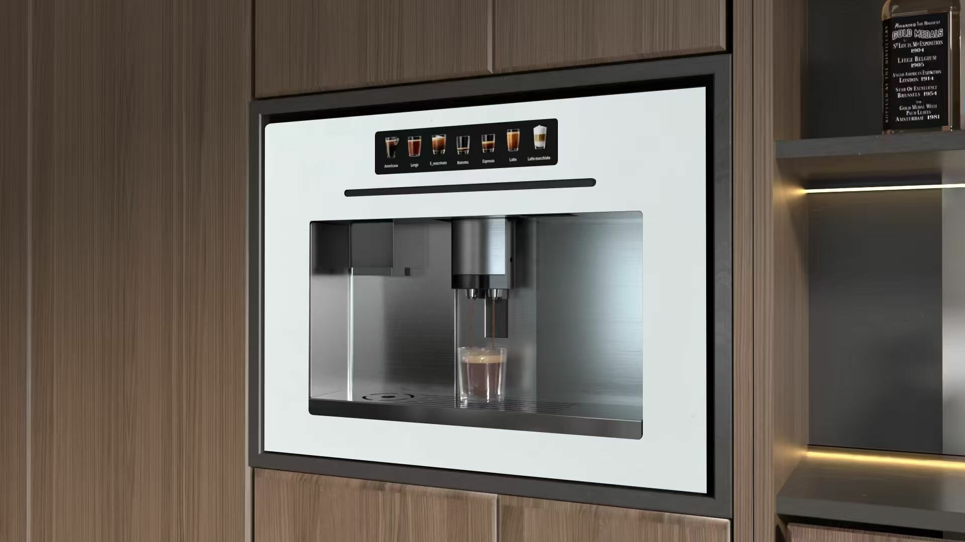 Встраиваемая кофемашина с ледогенератором TASKER C-4 Series White