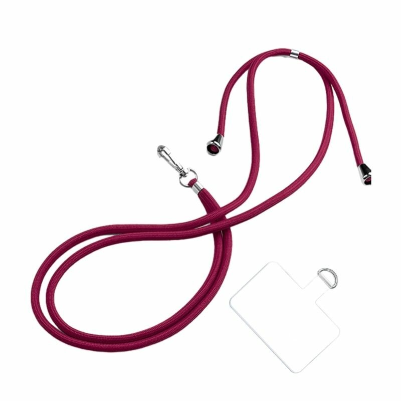 Ремешок для телефона с нашивками. Регулируемый нейлоновый шейный ремешок большинства смартфонов. Плечо через плечо.