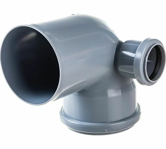 Отвод левый/правый ВК ПП 110/50х87, серый, РТП