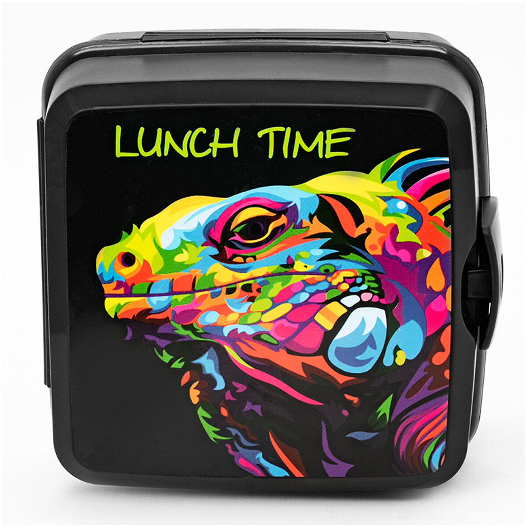 Контейнер для еды, ланч бокс на работу и в школу, с отделениями, гермеричный Elfplast Bento, 1400 мл, черный