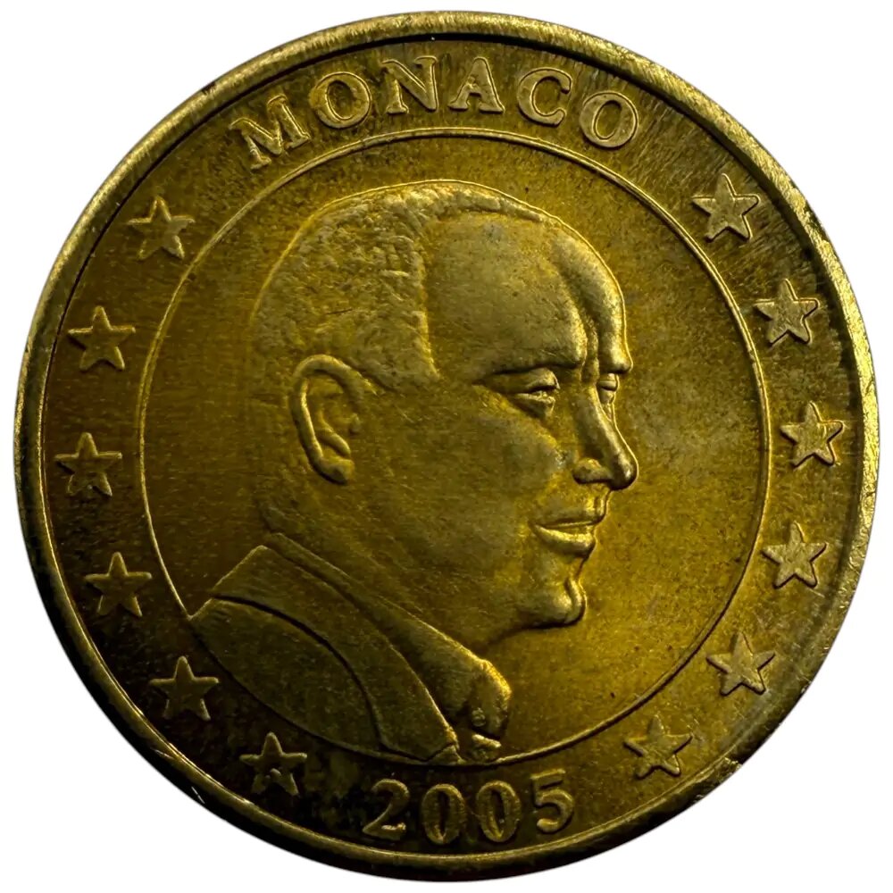 Монако 10 евроцентов 2005 г. (Карта Евросоюза) Specimen (Проба)