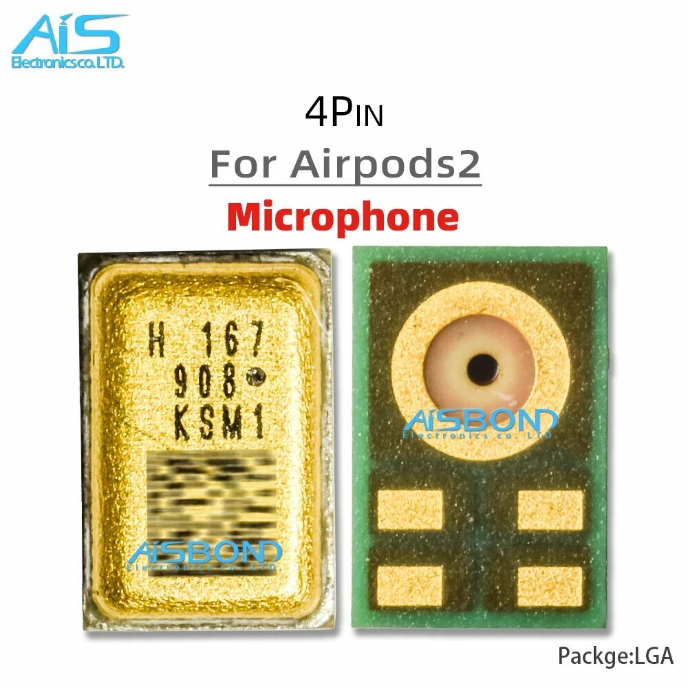 5 шт./лот, новый микрофон, внутренний микрофон, приемник, динамик для Airpods 1 2 3 Pro, Bluetooth-гарнитура второго третьего поколения 5Pcs For Airpods2
