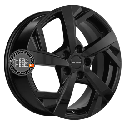 Диск автомобильный литой Khomen Wheels KHW1712 (DFM580) 17x7 5x110 et45 dia67.1 Black