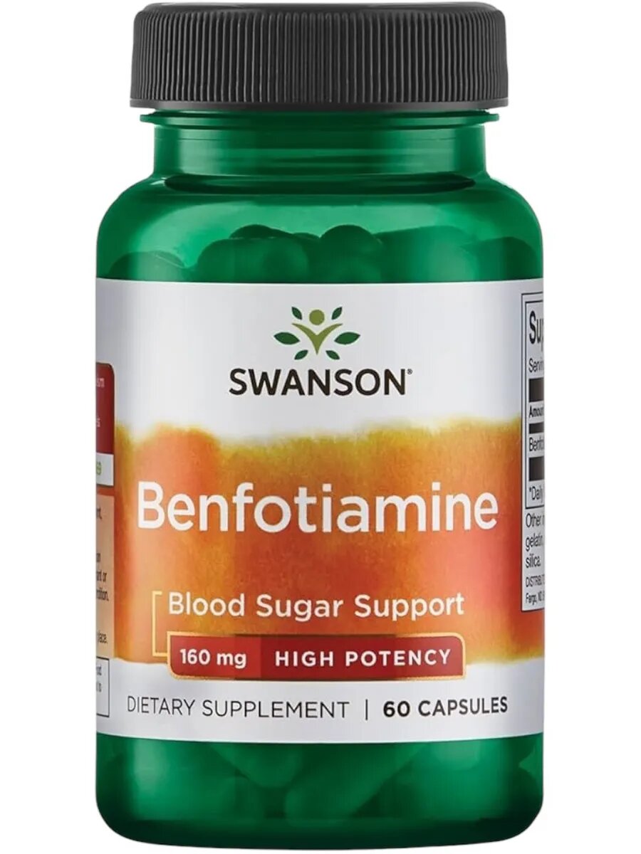 Benfotiamine 160 mg swanson витамины