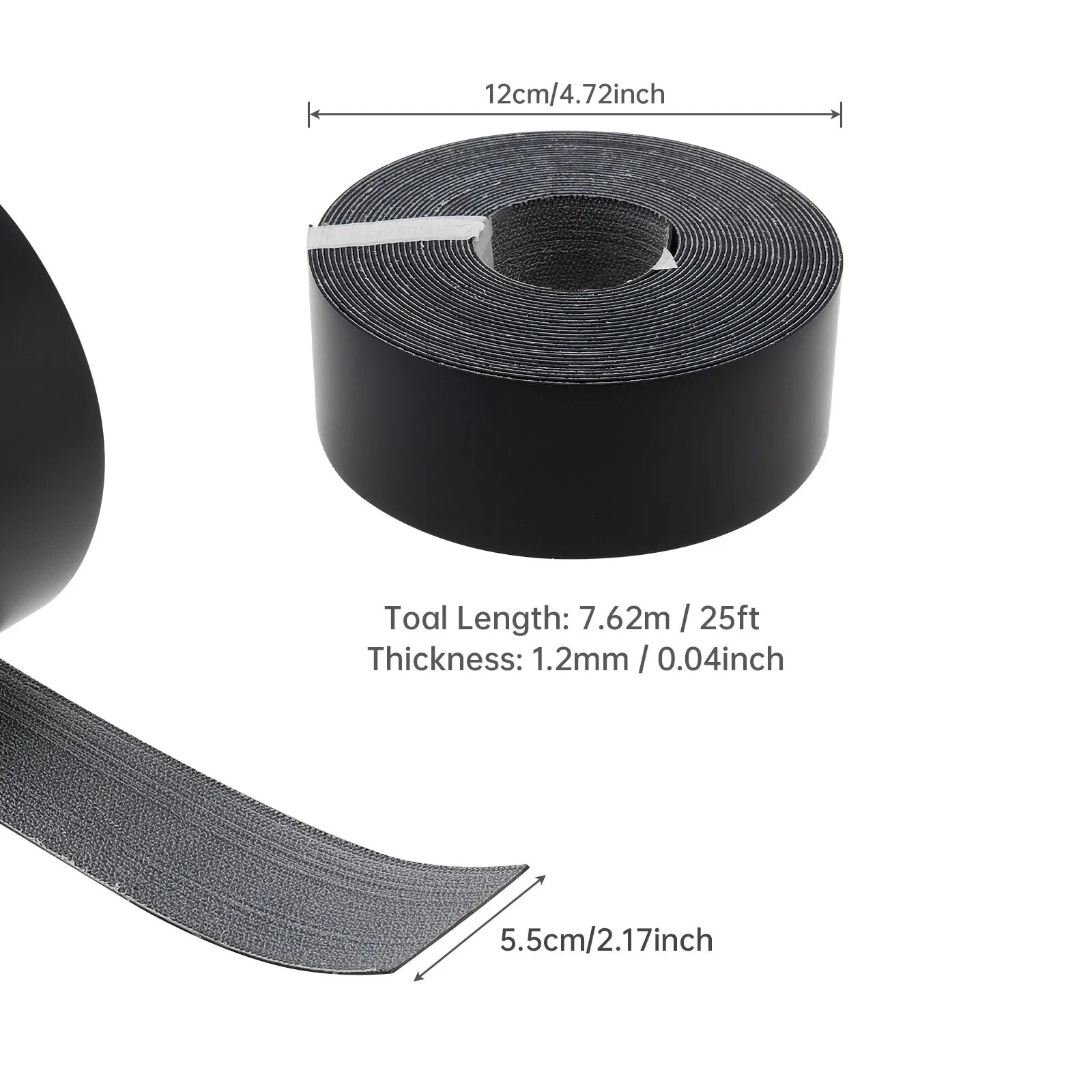 1 шт, 3/16 дюйма, кромка, черный/белый термоплавкий клей, ПВХ, предварительно клееная окантовка из шпона для фанеры, стола/шкафа, Черный, черный