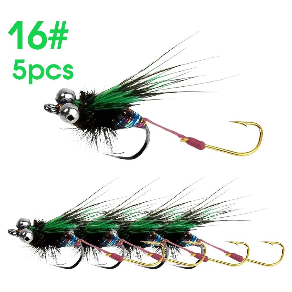 Мушки на хариуса, сига, кумжу, окуня, омуля 5 шт.