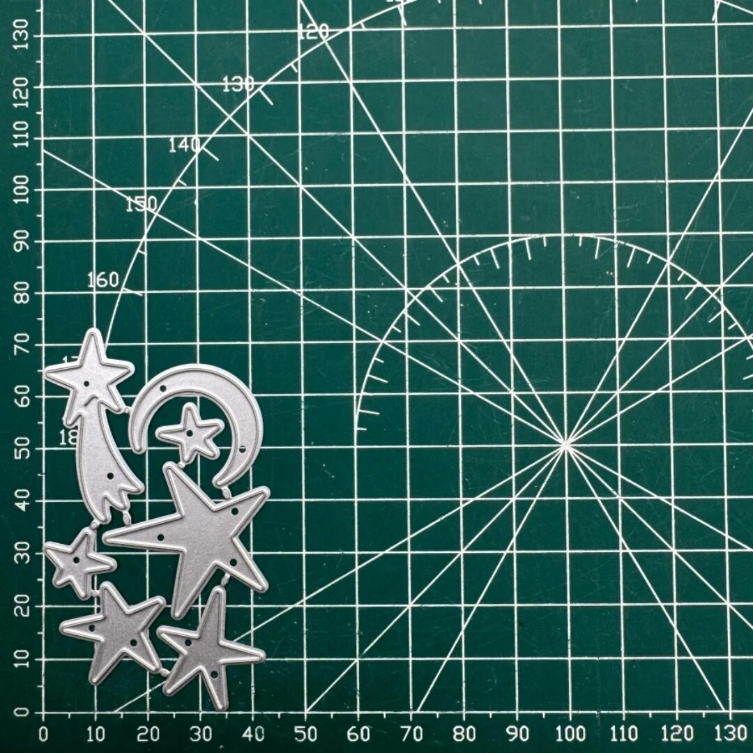 2026 Новая звезда, круглый фон, украшение, металлические штампы для DIY, скрапбукинг, изготовление карточек, трафареты, фотоальбомы