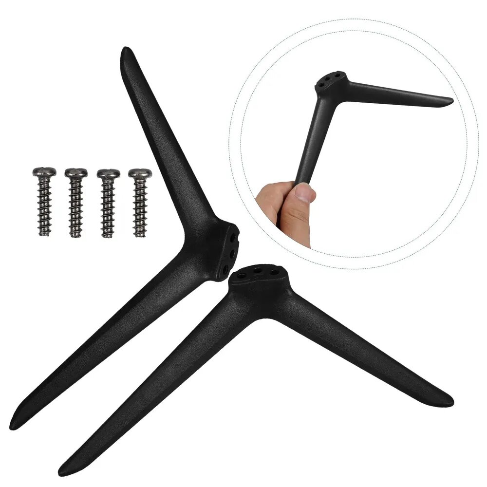 Универсальные Ножки Для Телевизора С Двумя Отверстиями Черного Цвета 18 70X7 00X5 00Cm