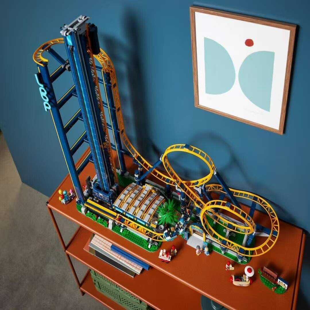 Конструктор hahafsq "Американские горки", 3756 деталей, пластик, электрическая приводная установка