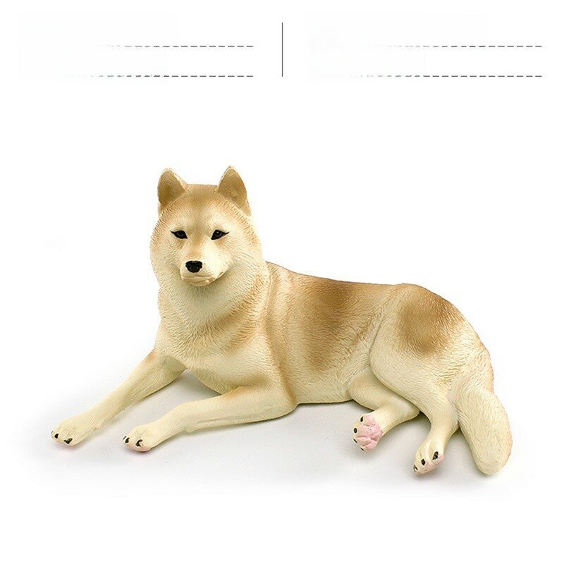 Детский pvc набор фигурок животных собака с статичными реалистичными фигурами для обучения и игры сидящий хаски а