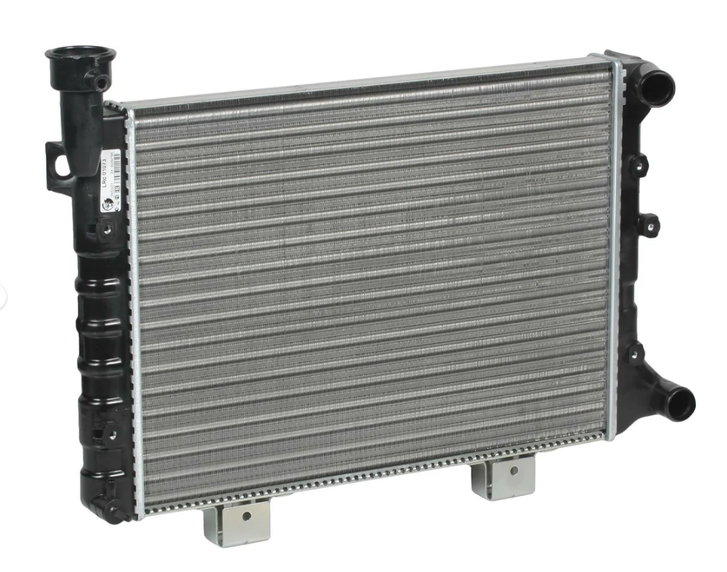 Радиатор охлаждения ваз 21043-73 алюм 2-ряд. (инж.) luzar (21073-1301012)