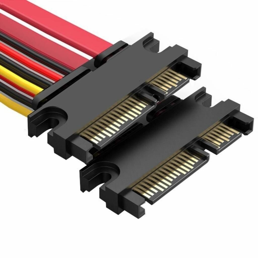 Кабель питания SATA 7+15 контактов, 0.3m