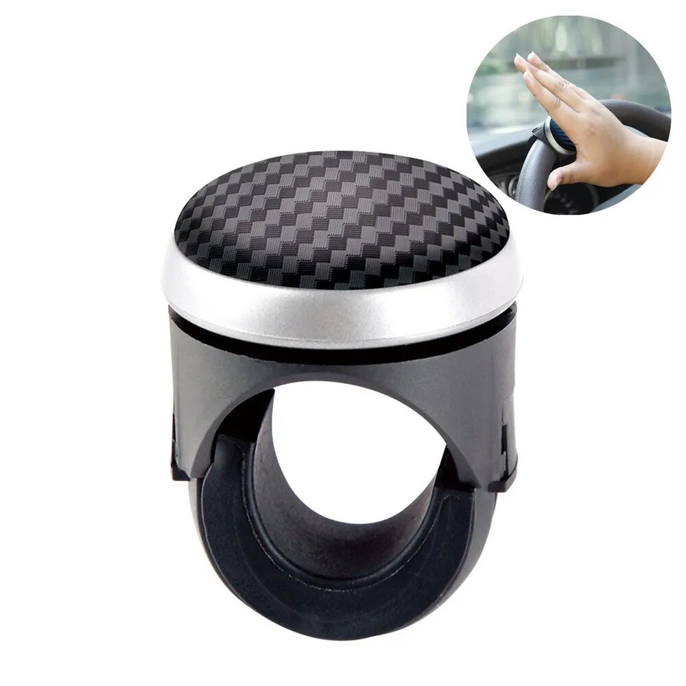 Автомобильная силиконовая ручка (лентяйка) на руль; усилитель рулевого колеса; поворотная ручка для руля любого авто