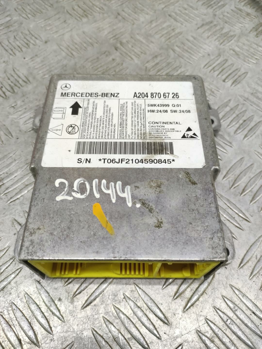 Блок управления подушками безопасности Mercedes-Benz C W204 S204.207 2009 A2048706726