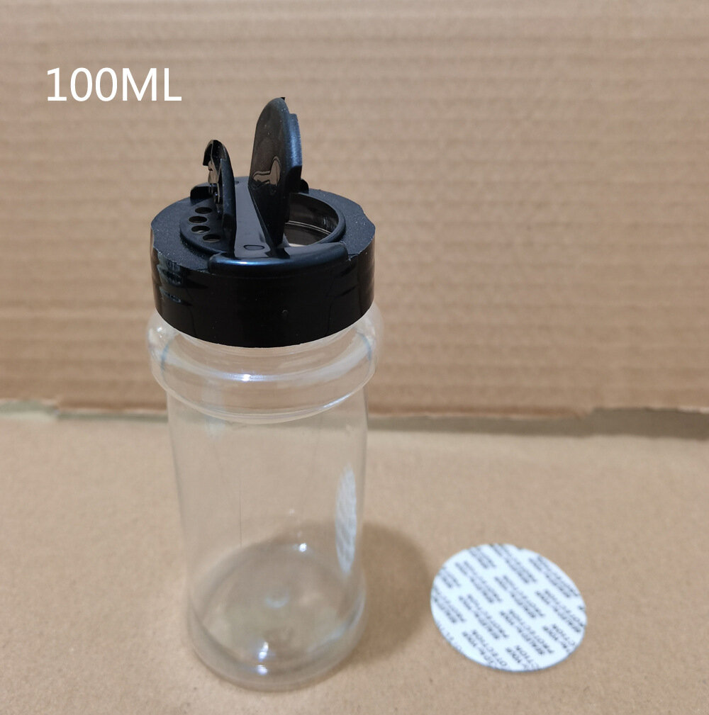 Контейнер для приправ с крышкой-бабочкой, пластиковая бутылка для перца, бутылка для приправы, бутылка для BBQ с золотой фольгой, бутылка для посыпки золотым порошком, банка для приправ