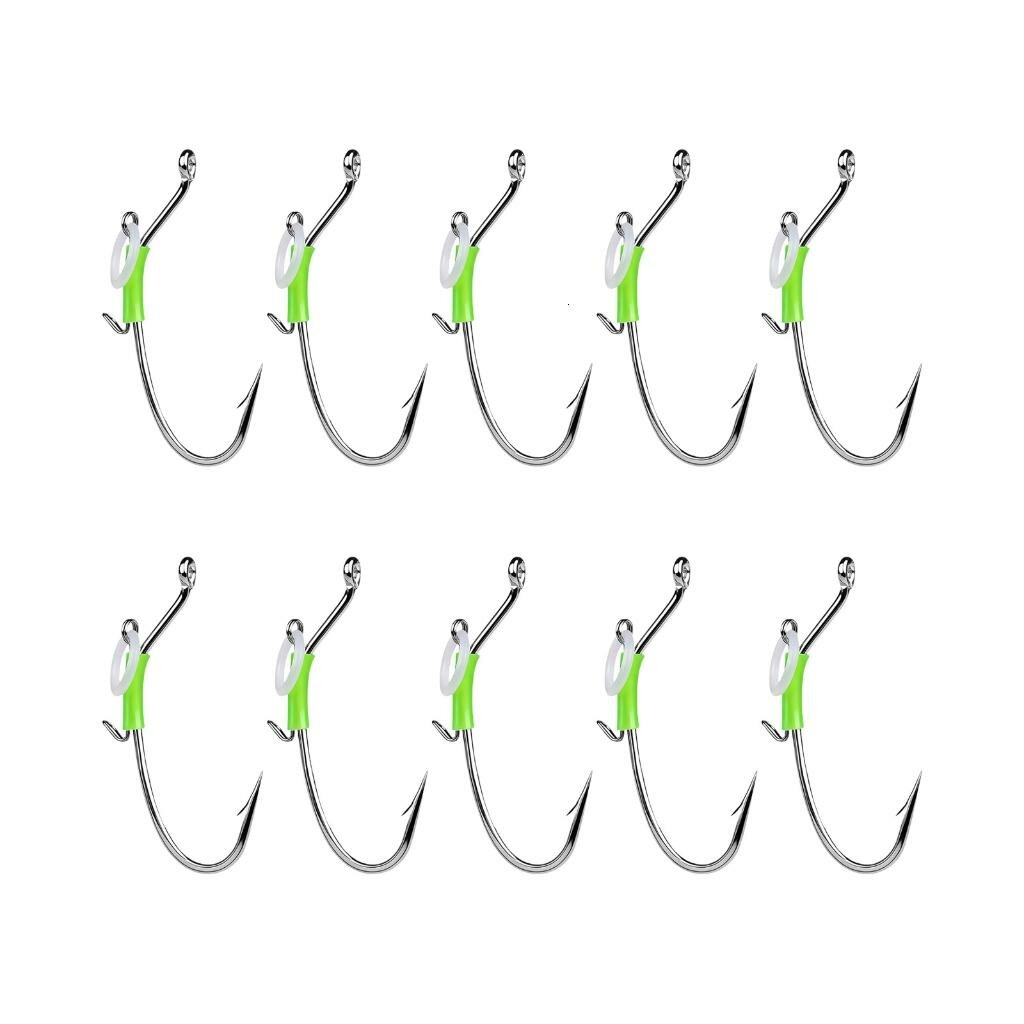 Живая приманка с крючком и светящейся лентой, 10 шт, 1