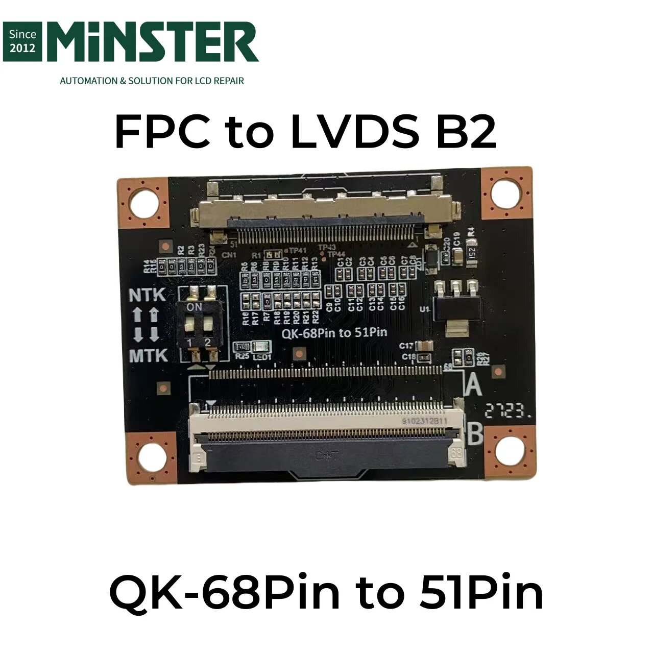 FPC to LVDS B2 Конвертер QK-68Pin to 51Pin