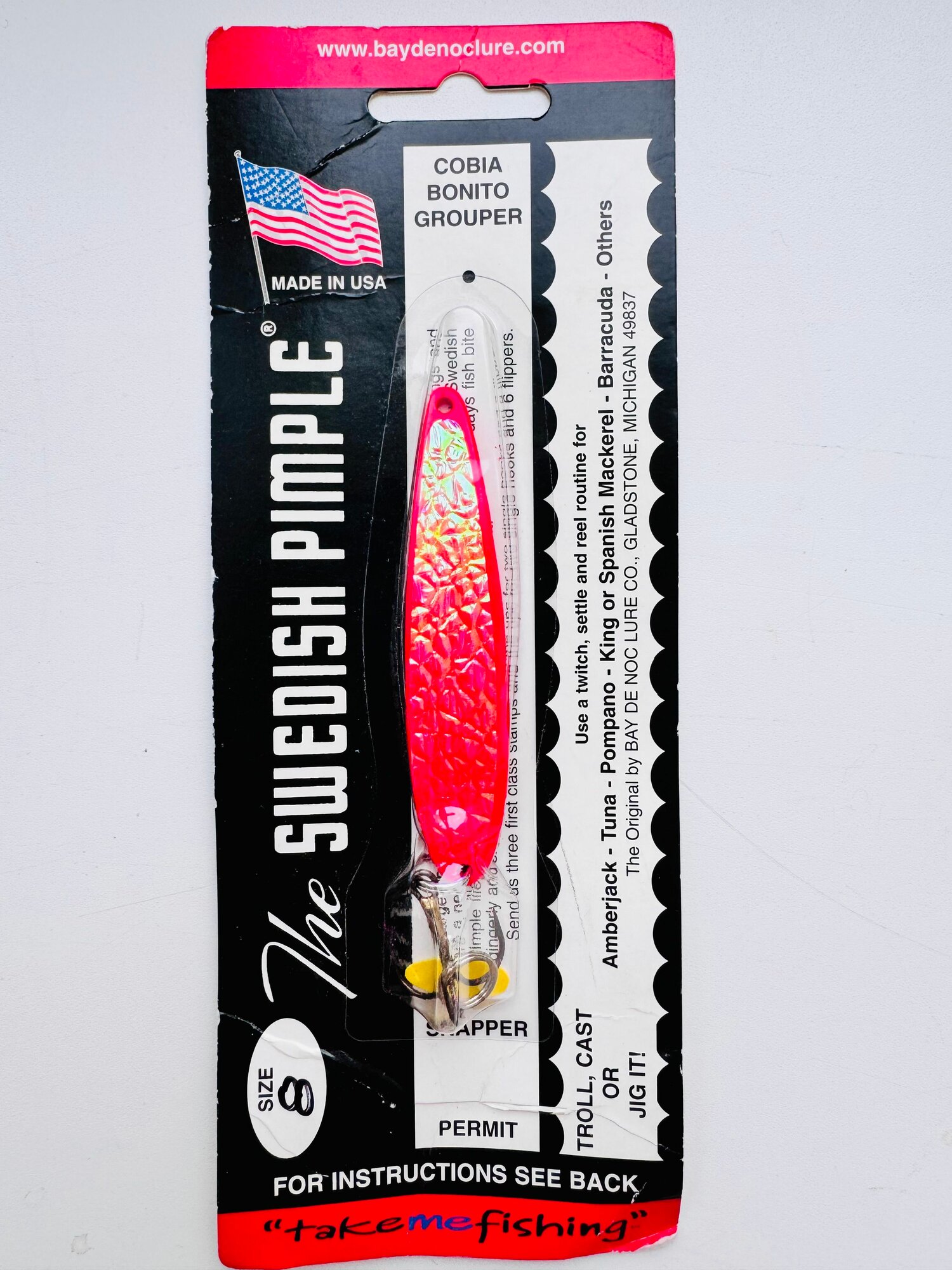 Блесна зимняя The Swedish Pimple 8 ("Шведский Прыщ")