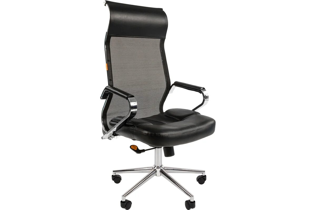 Кресло офисное Chairman 700 экопремиум/сетка н. м. (7022875) черный