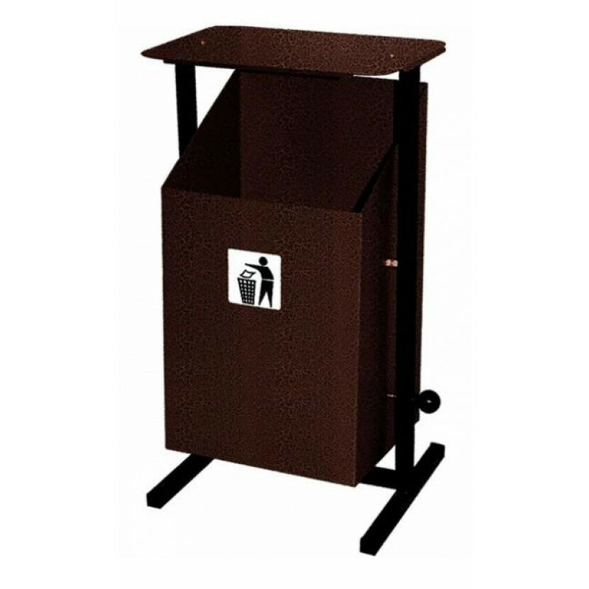 Урна метал УРАЛОЧКА2 С крышей медн антик 24Л миасс//