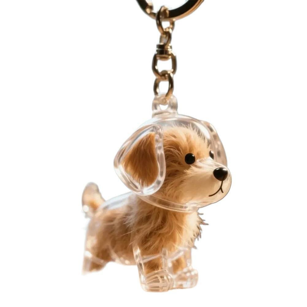 Creative Cute Dog Hair Storage Box Pet Hair Collection Hanging Dogag Pet Keychain Grooming Hair C7M2