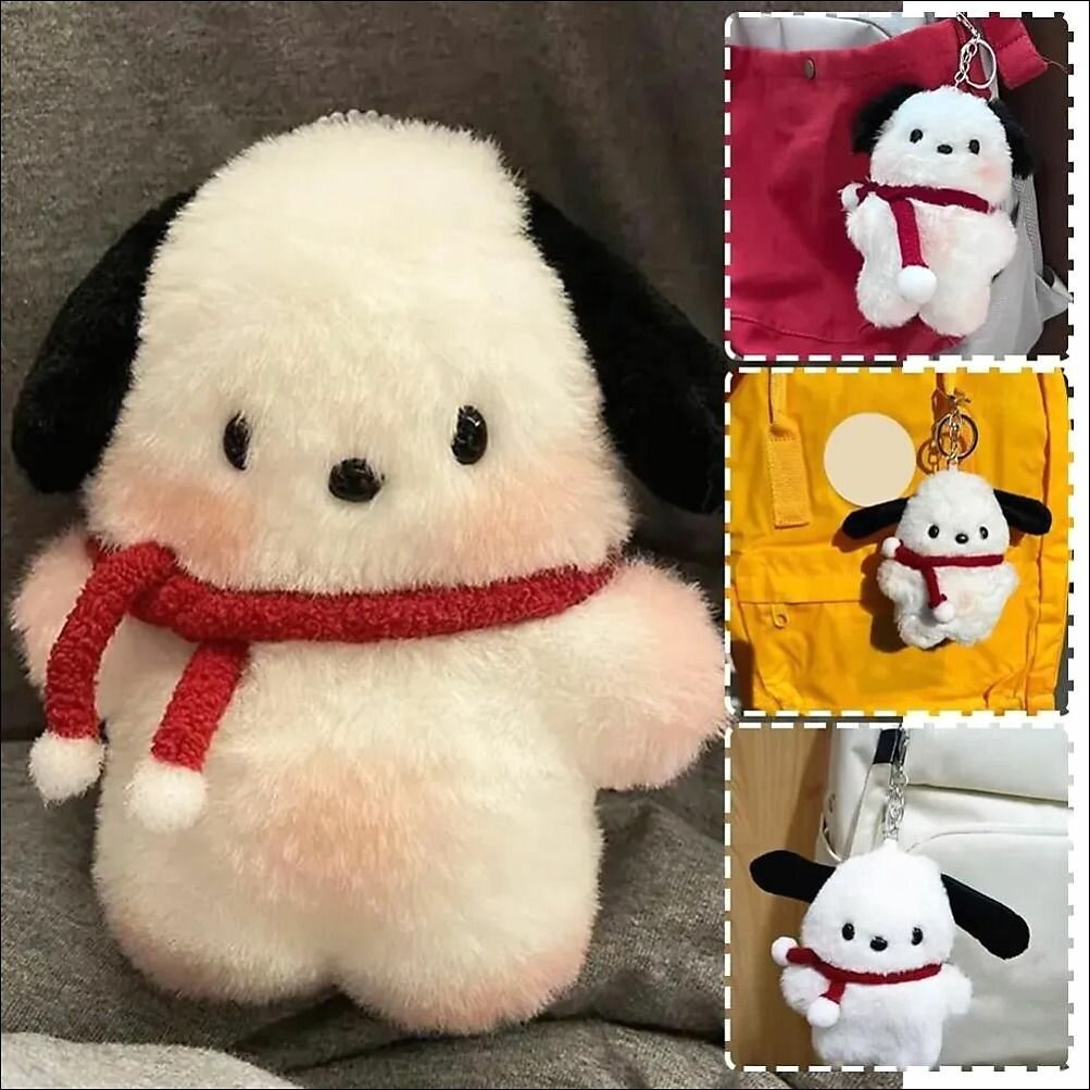 Плюшевый брелок «Пёс-пилот Пача» (Pachacco) — милая мягкая игрушка-подвеска на сумку для девушек