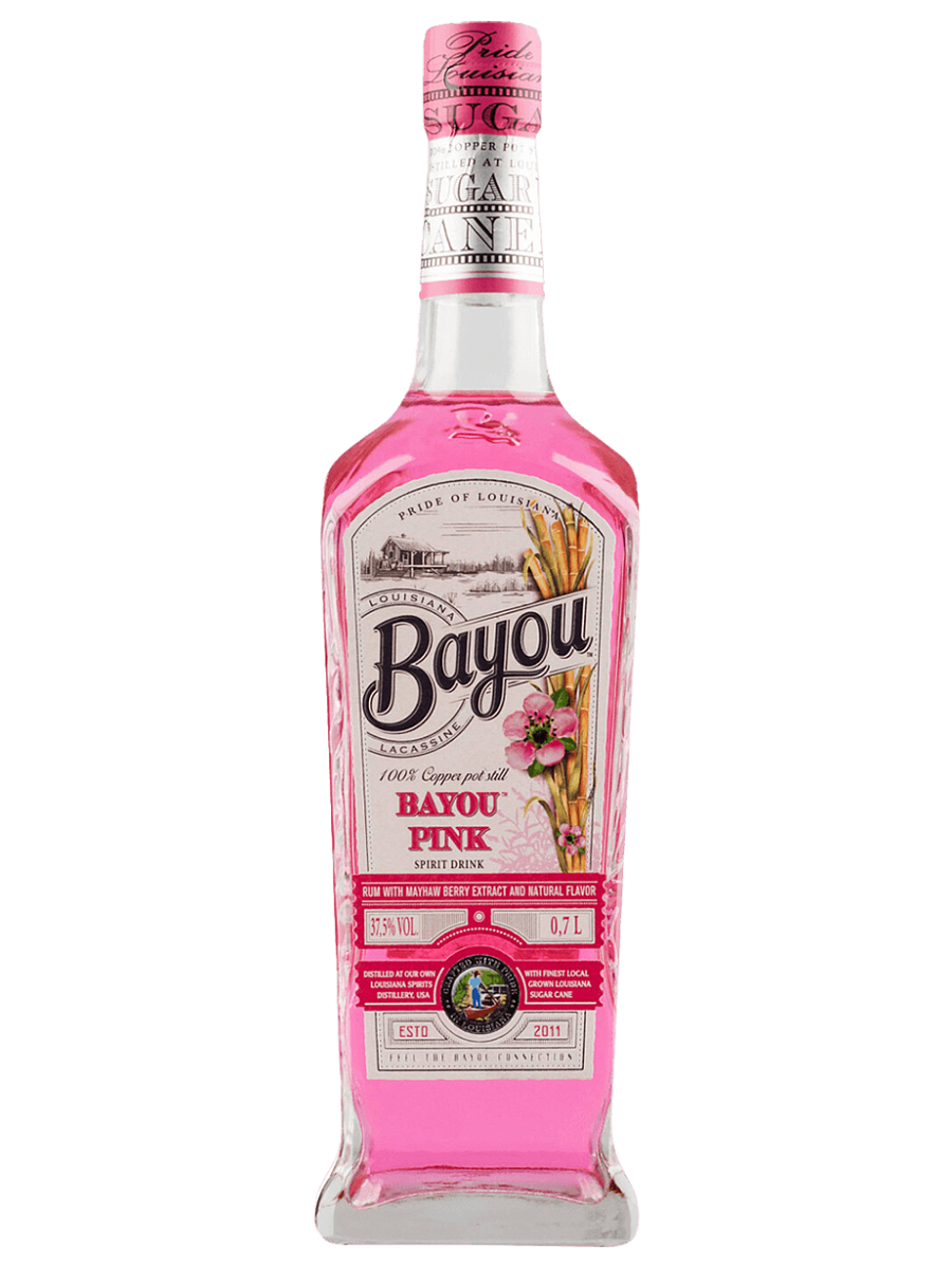 Напиток спиртной "Bayou Pink" розовый, 0,7 л, крепость 37,5 %, США
