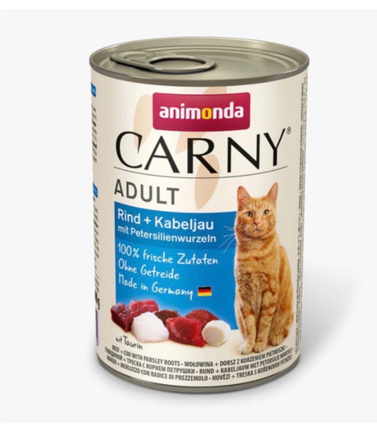 Animonda влажный корм для кошек со вкусом говядины , трески и петрушки 400гр 1шт.