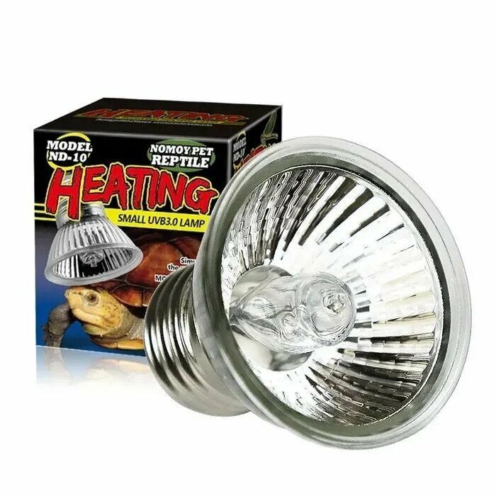 Ультрафиолетовая греющая лампа 2 в 1 для террариума, UVA+3.0UVB, 75Вт, Е27