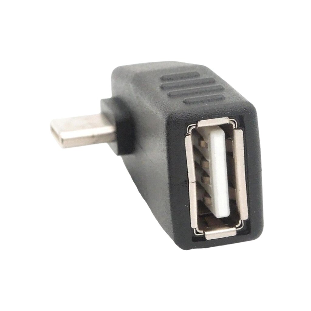 Компактный прямой угол USB C Male к A Female OTG конвертер адаптер 36мм