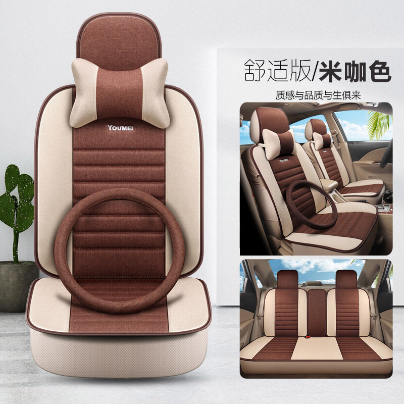 2026 Новейшие чехлы для автомобильных сидений, четыре сезона, Subaru XV, Forester, Impreza, Legacy, Outback, специальные, полное покрытие, льняные подушки для сидений, зимний автомобильный коврик