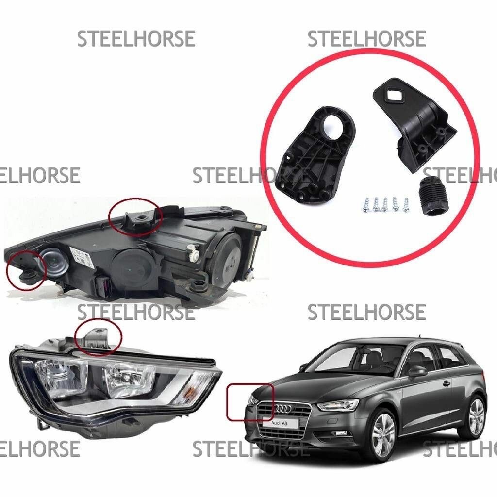 Кронштейн фары правой (к-кт) Audi A3 2013-2021