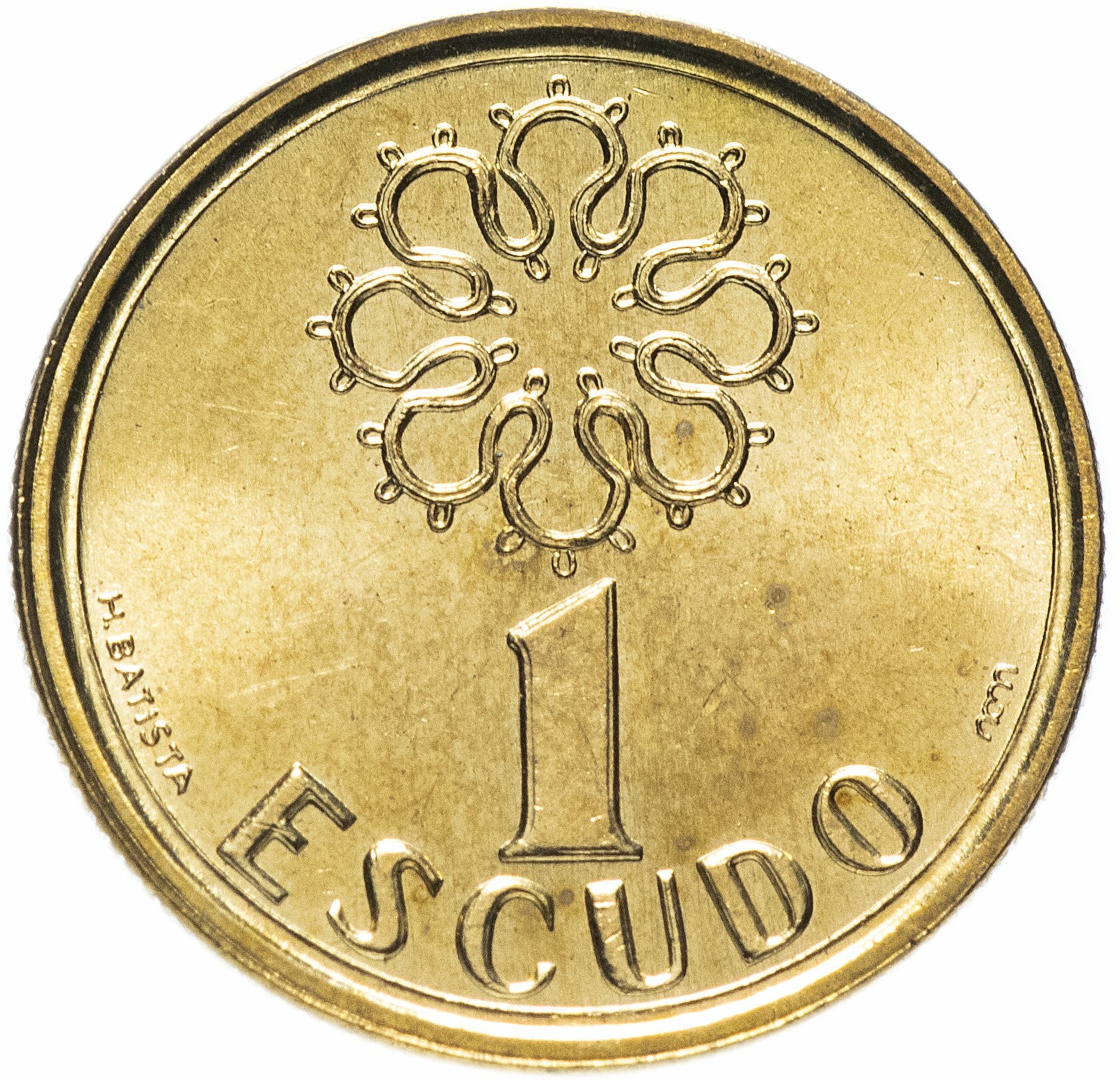 Португалия 1 эскудо escudo 1994, Латунь, в сохранности XF