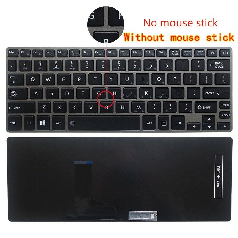 Подходит для клавиатур Toshiba Z40-A/AK/AB/B, Z30-A/B/C, Z30T, R30, Z40T (для Великобритании, Франции, Испании)