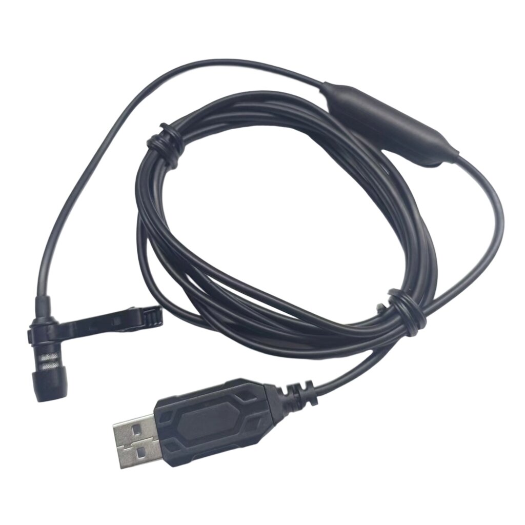 Прочный металлический микрофон на лацкане, USB микрофон с регулировкой голоса для потоковой записи