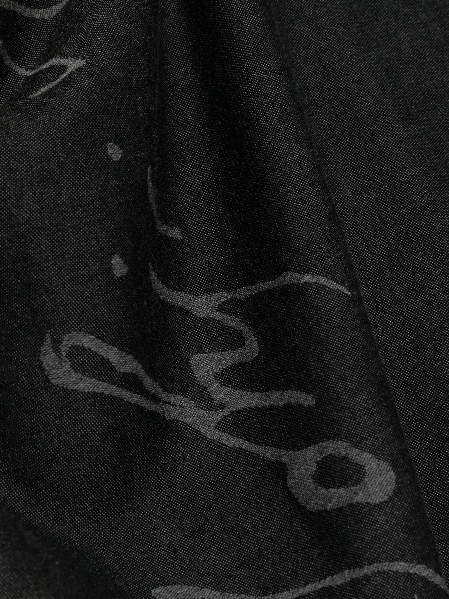 Шарф Yohji Yamamoto для женщин,206х68 см, one size, серый — фото 1