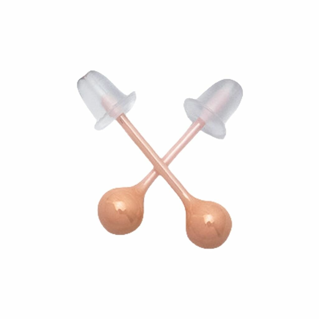 Антиблокирующая игла для прокалывания ушей-телесно-розовый