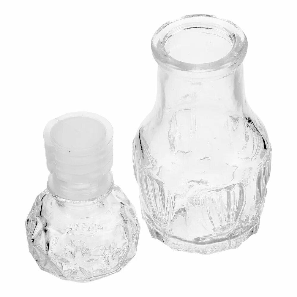 Миниатюрный стеклянный флакон для духов прозрачный винтажный дизайн для дома