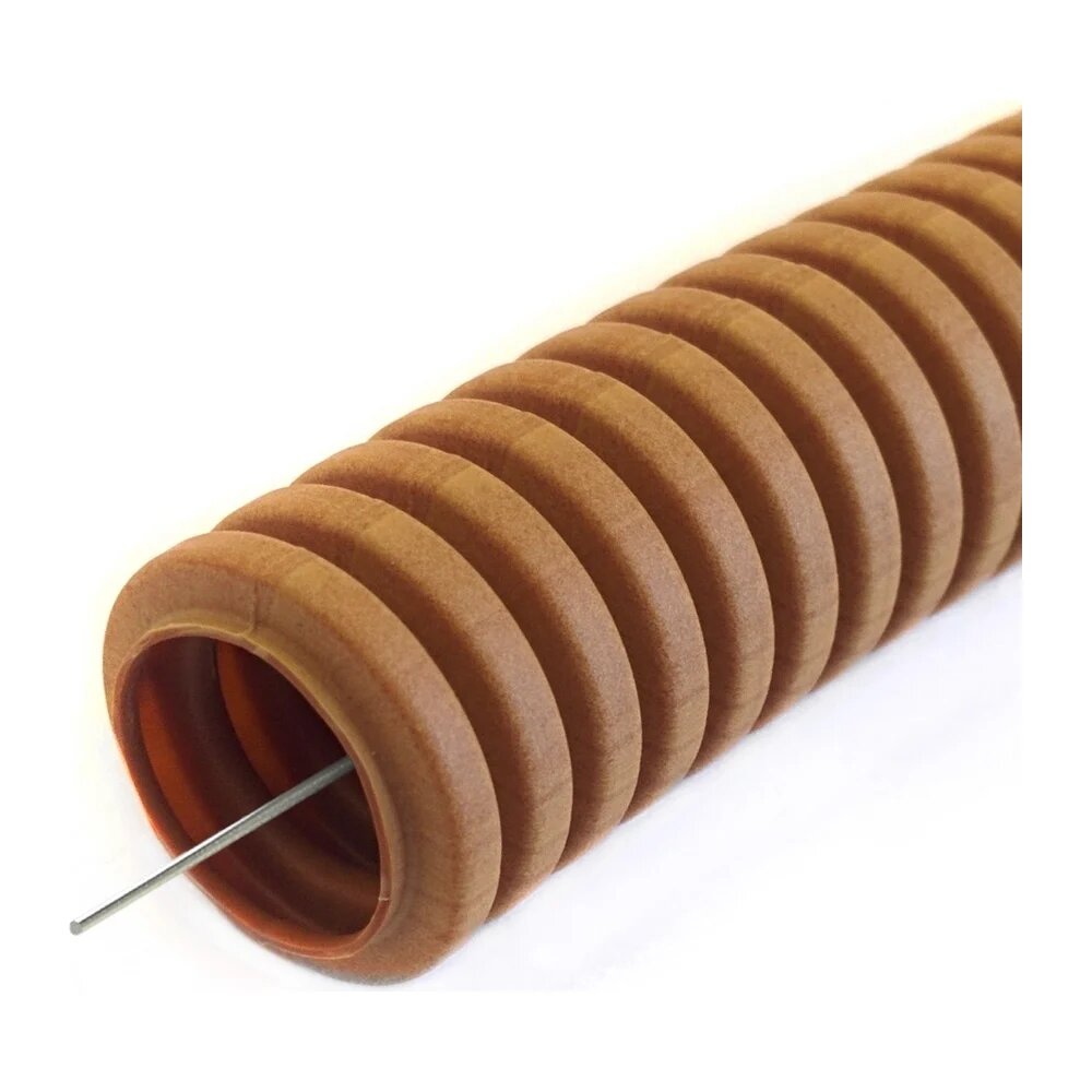 Промрукав Труба гофрированная ПВХ легкая 350 Н бук с/з д16 25м PR01.0035