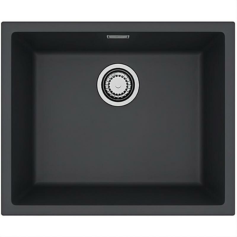 Мойка для кухни Alveus Omni 55х45 1150056 черный матовый, 1 чаша, искусственный гранит