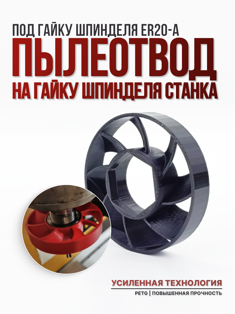 Воздуходувка на гайку шпинделя ER20-А, для эффективного удаления пыли и стружки
