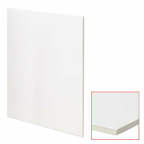 Пенокартон матовый, 50х70 см, толщина 5 мм, белый, комплект 5 листов, BRAUBERG, 112471