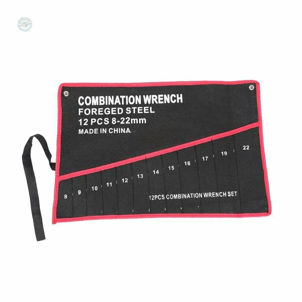 Сумка для ключей комбинированных 12 шт, органайзер для гаечных ключей 8-22 мм, удобный кейс для инструментов в гараж и автомобиль