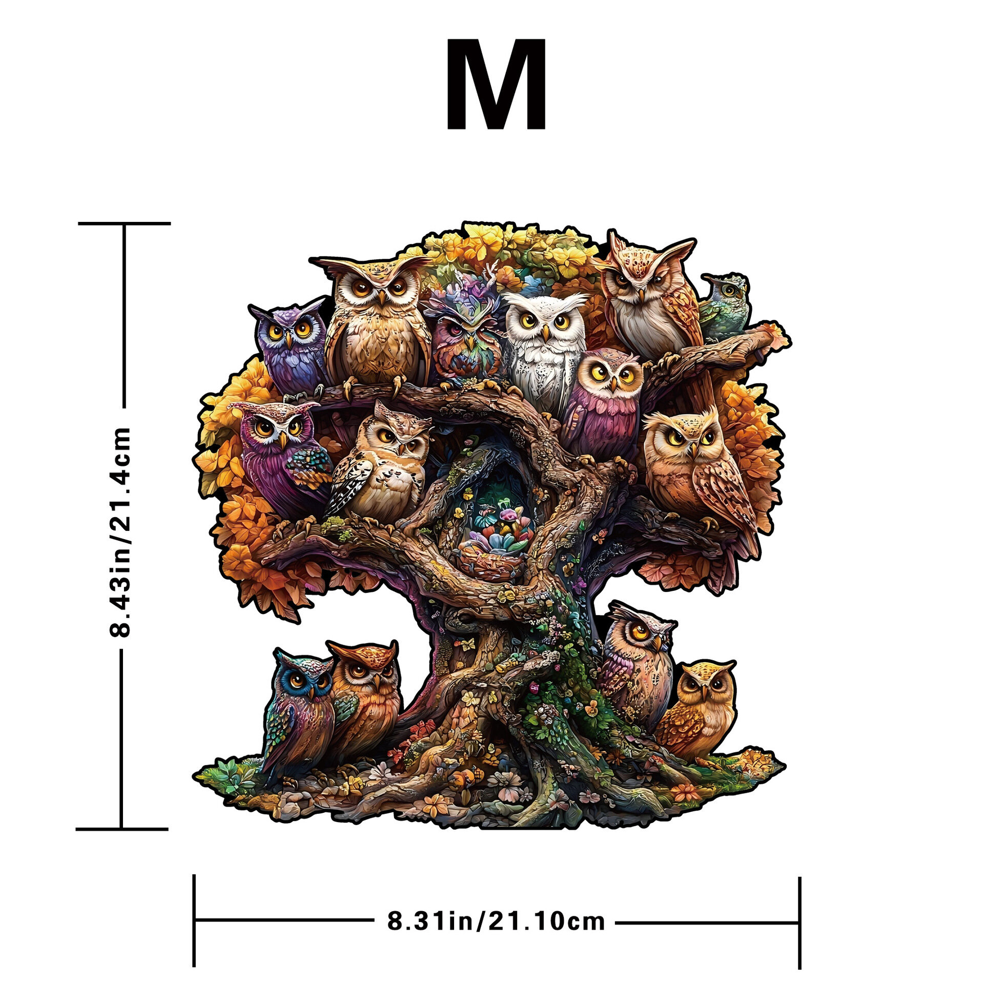 Пазл совы Wacocetoy, деревянная игрушка неправильной формы, оригинальный головоломка, снятие стресса, ручная работа